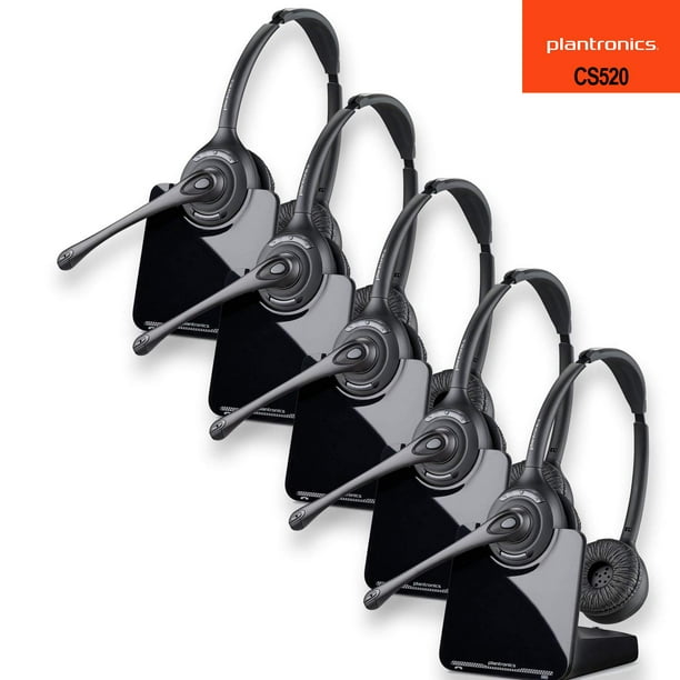 Plantronics Sistema de Auriculares Inalámbricos CS520 - Pack de 5 ...