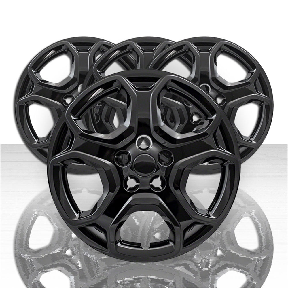 Set of 4 17' 5 Spoke Wheel Covers for 2017-2019 Ford Escape S - Black ...
