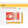 FRAGILE LIQUID - THIS SIDE UP Pre-Printed Labels/Stickers (3" x 5") 4 ...
