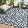 BERTHMEER Reversible Large Outdoor Rug 6'x9', Waterproof Patio Mat for ...
