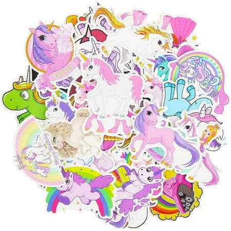 BOROLA 50pcs Pink Girl Miss Lady Madam Woman Cute Lovely Frail Literature and Art Fresh Unicorn ...