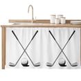 Cabinet Curtain 32''W x 55''L, Golf Ball Under Sink Curtain Drapes ...