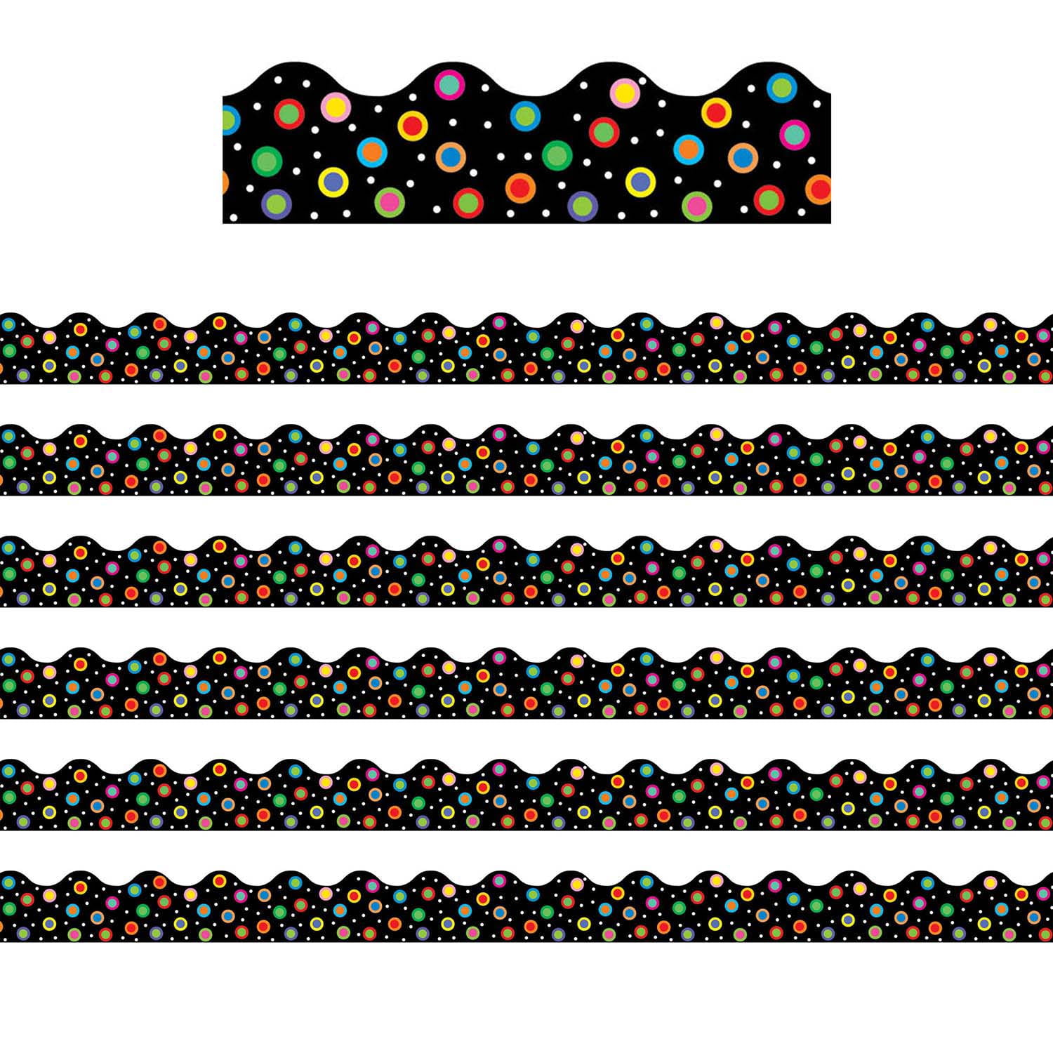Creative Teaching Press Dots on Black Border, 72 Pieces - Walmart.com