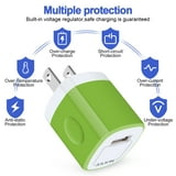 Ailkin USB Wall Charger, Dual Port Adapter, Compact Fast Charging Cube ...