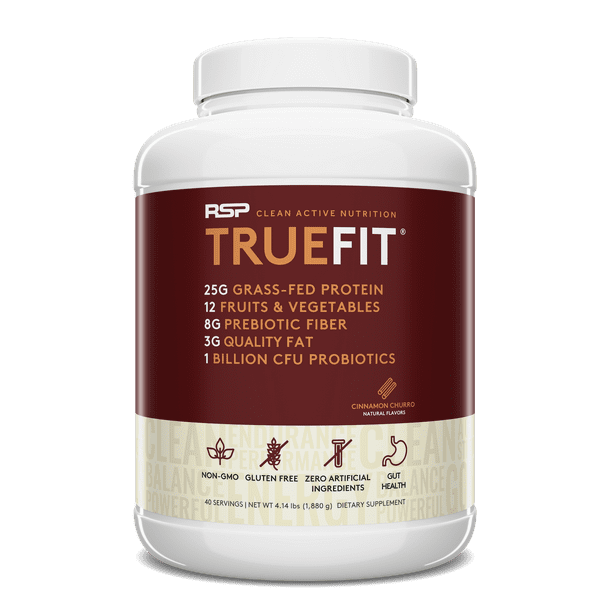 TrueFit Meal Replacement Shakes Powder, Cinnamon Protein Powder, Churro ...