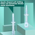 100 Pcs 2" Eye Lag Self Tapping Drilling Point Screw Zinc and 1pcs 2-5/ ...