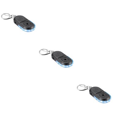 4 Pc Key Finder Locator Anti Lost Keys Keychain Tracker Whistle Sound ...