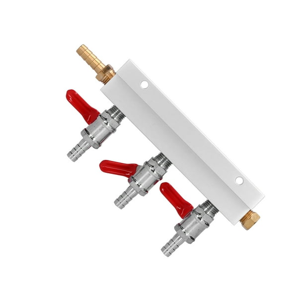 Gas Distributor, 3 Way Gas Splitter 5/16in Lightweight Working ...