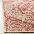 SAFAVIEH Outdoor LND138Q Linden Collection Red / Creme Rug - Walmart.com