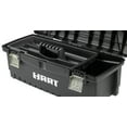 HART 26" Toolbox, Resin Tool Storage and Organization, Black with Blue ...