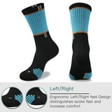 Cooplus, Men's Hiking Walking Socks, Size 10-13, Breathable Crew Socks ...