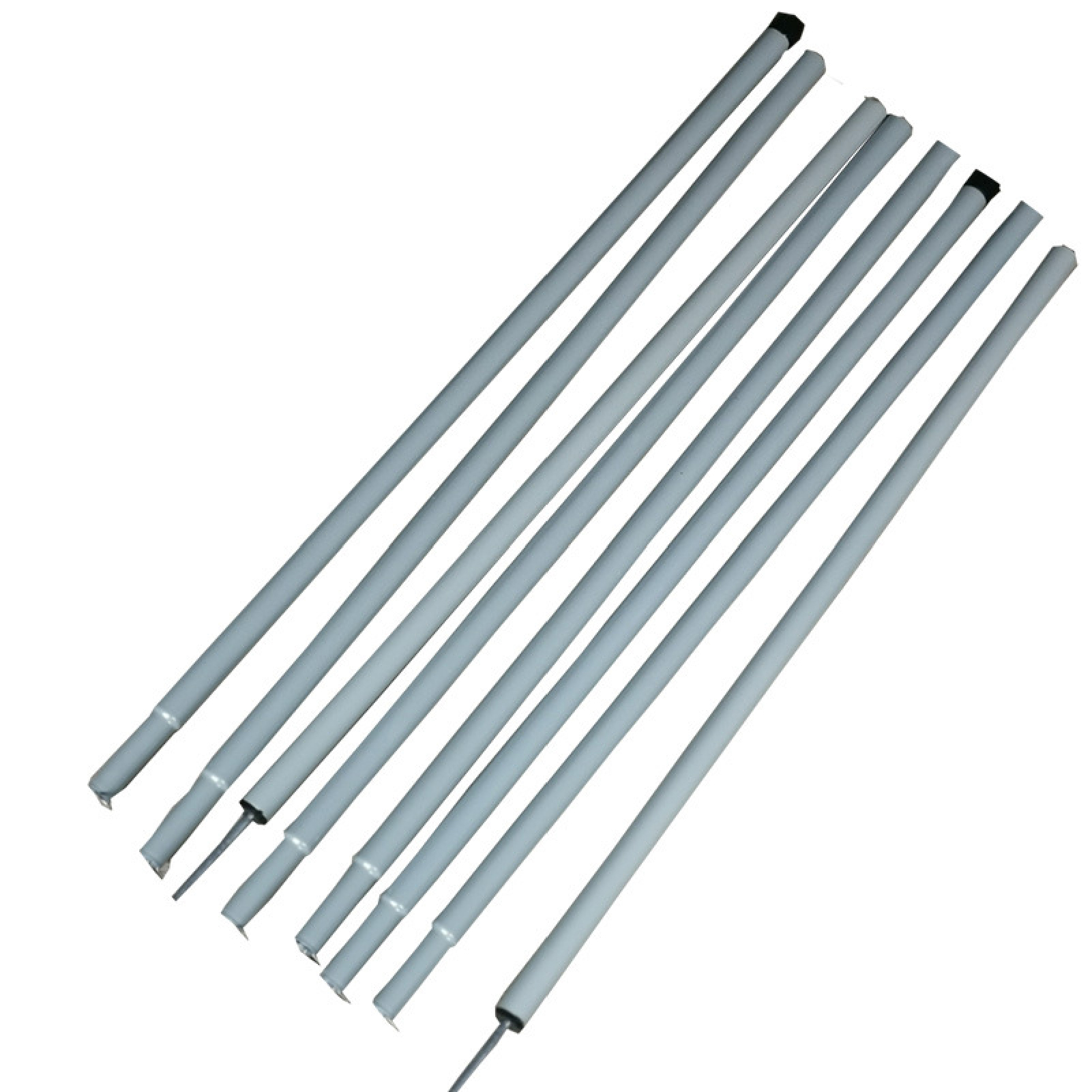 SPRING PARK 8 Sections Tent Rods Canopy Pole Support Iron Awning Frame ...