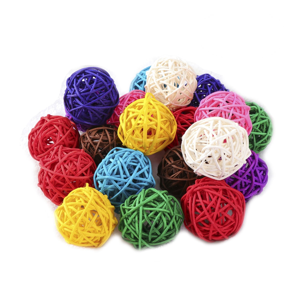 Click here for Wesievya 10pcs Woven Wicker Rattan Balls Round Sha... prices