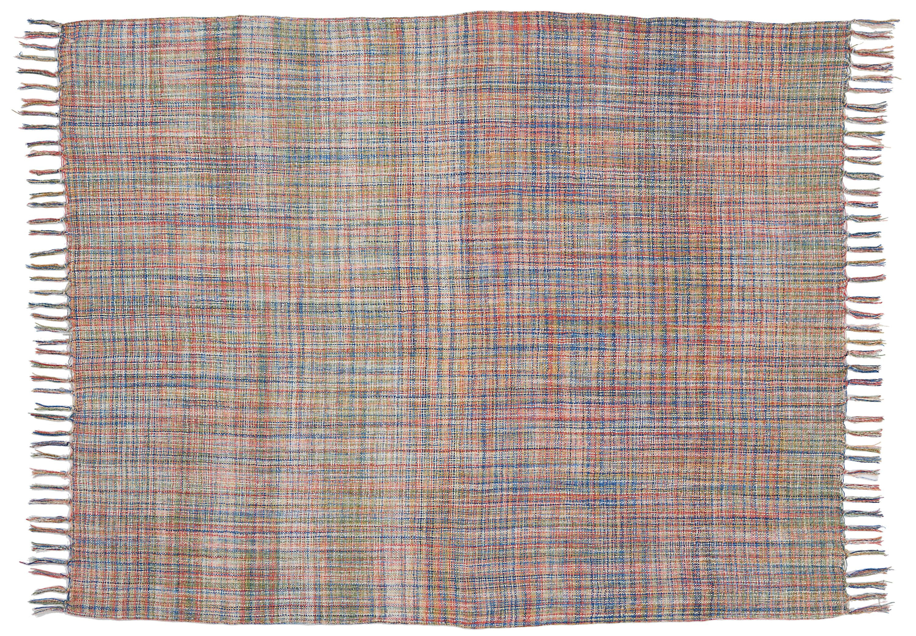 Nourison Outdoor Throws Multicolor Decorative Throw Blanket , 50X60 ...