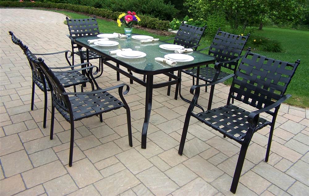 7 Pc Dining Table Set in Black - Web - Walmart.com - Walmart.com
