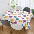 60x60in Square Printed Tablecloth Easy-Care Decorative Table Cloth for ...
