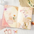 560 Sheets Floral Scrapbook Paper with Stickers Assorted Set, 7 Colors ...