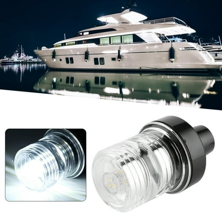 Hilitand 12V 5W Navigation Signal Light, IP65 White LED 360° Navigation ...