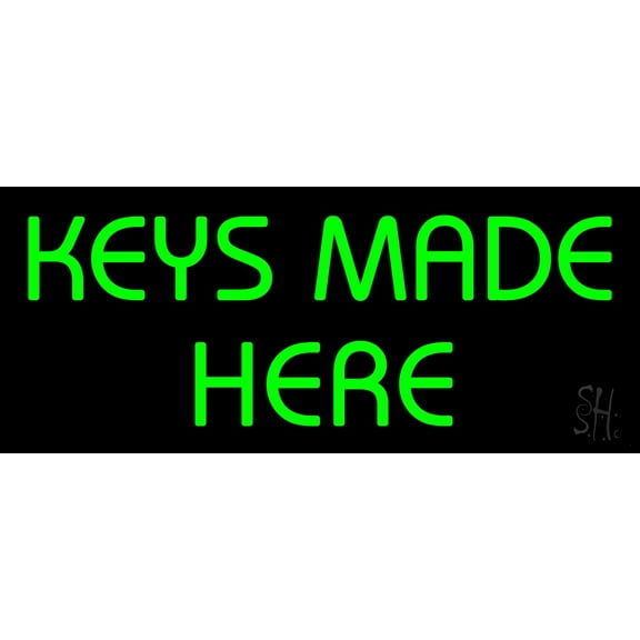 Tile and Marble Block Open Green Line LED Neon Sign 15" Tall x 19" Wide ...