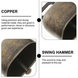 6 Pcs Metal Cowbell Animal Small Cowbell Vintage Cow Bells Vintage Bell ...