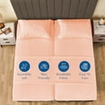 5PC Split Cal-King Sheets Sets for Adjustable 600-TC Organic Cotton ...