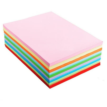Alician A4 Assorted Colored Origami Paper 10 Colors 100 Sheets Set ...