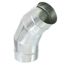 WoodEze 90 Degree Ducting Chimney Pipe Single Wall Dryer Vent Offset ...