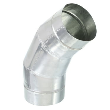 WoodEze 90 Degree Ducting Chimney Pipe Single Wall Dryer Vent Offset ...