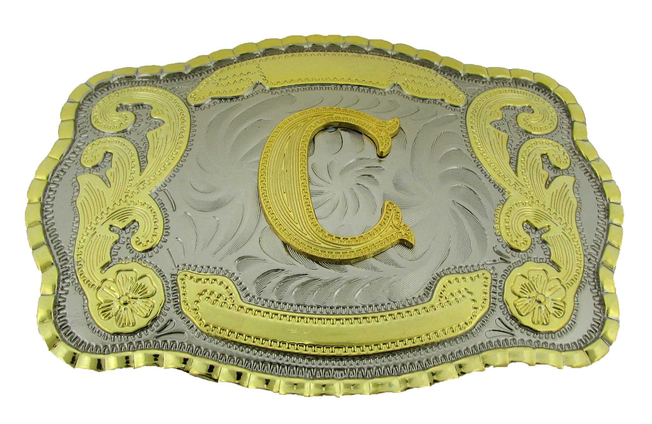 Initial Belt Buckles Letter Alphabet C Monogram Cowboy Cowgirl Western ...