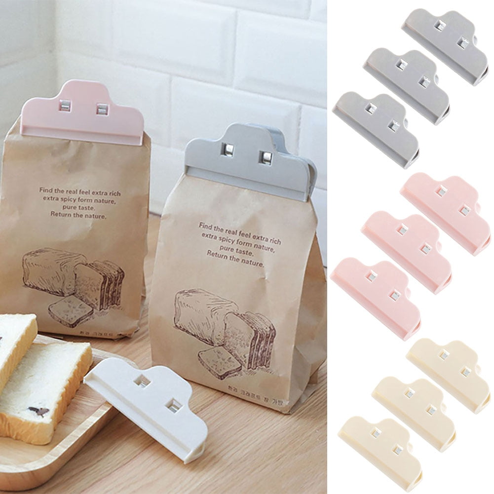 LINASHI 3Pcs Food Sealing Clips For Bags, Freshing Keeping Clamp Sealer ...