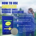 SMELLEZE Natural Garbage Smell Removal Deodorizer: 2 lb. Granules Rids ...