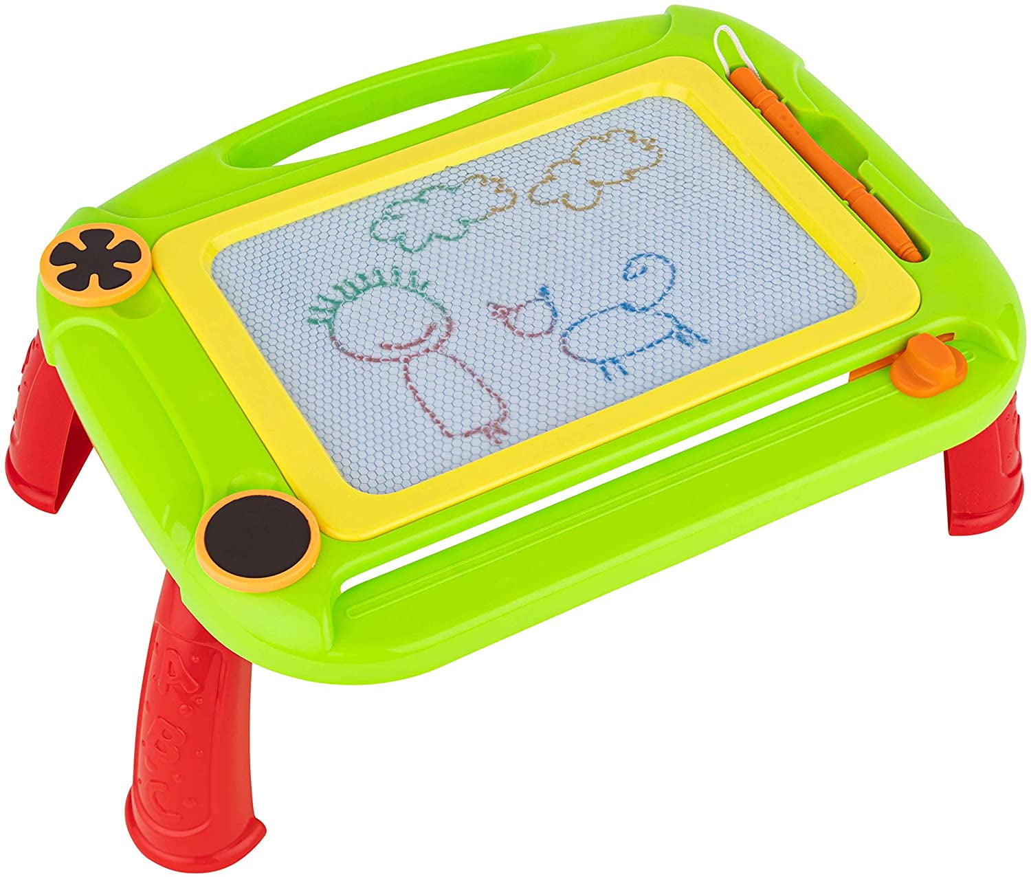 Toy To Enjoy Magnetic Doodle Board with Pen & Stamps – Colorful ...