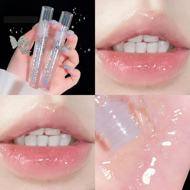 YUANOU Mirror Water Lip Gloss Lip Glaze Transparent Glass Lip Oil Waterproof Lasting Liquid ...