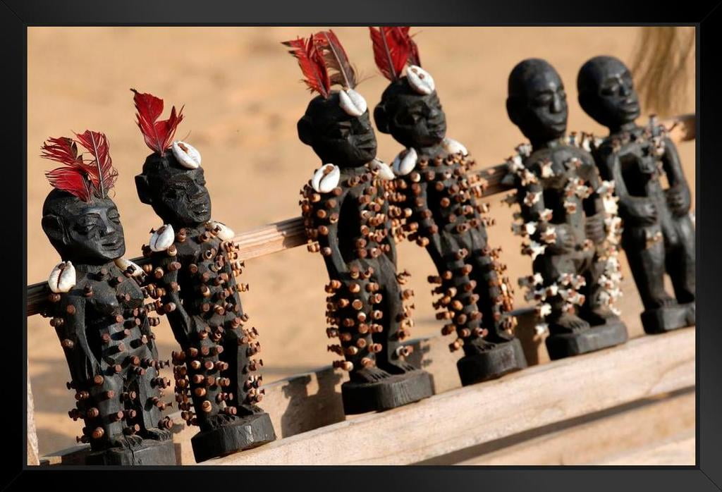African Voodoo Dolls Nkisis Efigies Spirit Souls In A Row Photo ...