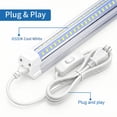 12 Pack 8ft LED Shop Light Fixture 72W 6500K Super Bright T8 LED Tube ...