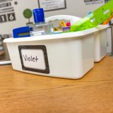 Teacher Created Resources White Plastic Storage Caddy, Pack of 6 ...