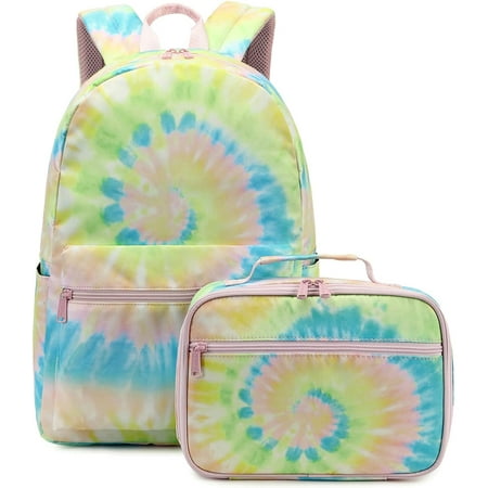 Lightweight Tie Dye School Backpacks for Teen Girls Backpack with Lunch ...