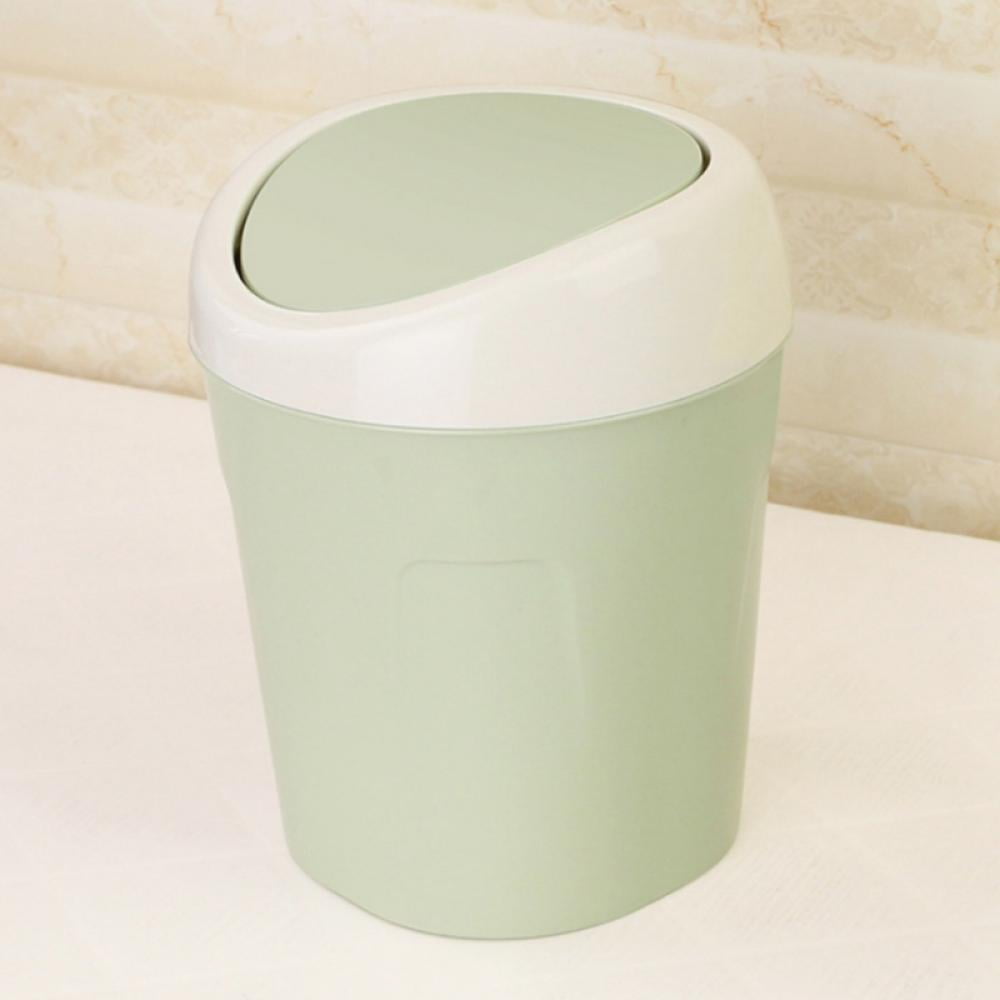 Truelife Small Trash Can,Mini Curbside Trash Bin with Lid,Desk ...