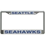 Seattle NFL Seahawks 12TH Man NFL Chrome Metal License Plate Frame ...