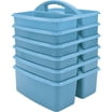 Teacher Created Resources Slate Blue Plastic Storage Caddy, Pack of 6 ...