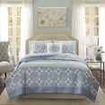 Home Essence Sasha Bed in a Bag Coverlet Bedding Set, Blue, Full ...