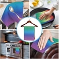 4 Pack Red Yellow Kitchen Towels Green Blue Purple Gradient Decorative ...