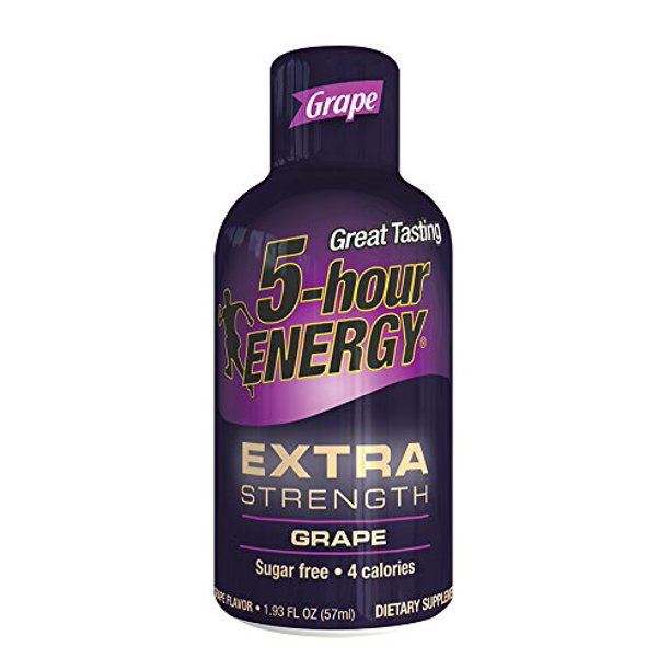 5 Hour Energy Drink Shot, Extra Strength Grape, 12 Count - Walmart.com - Walmart.com