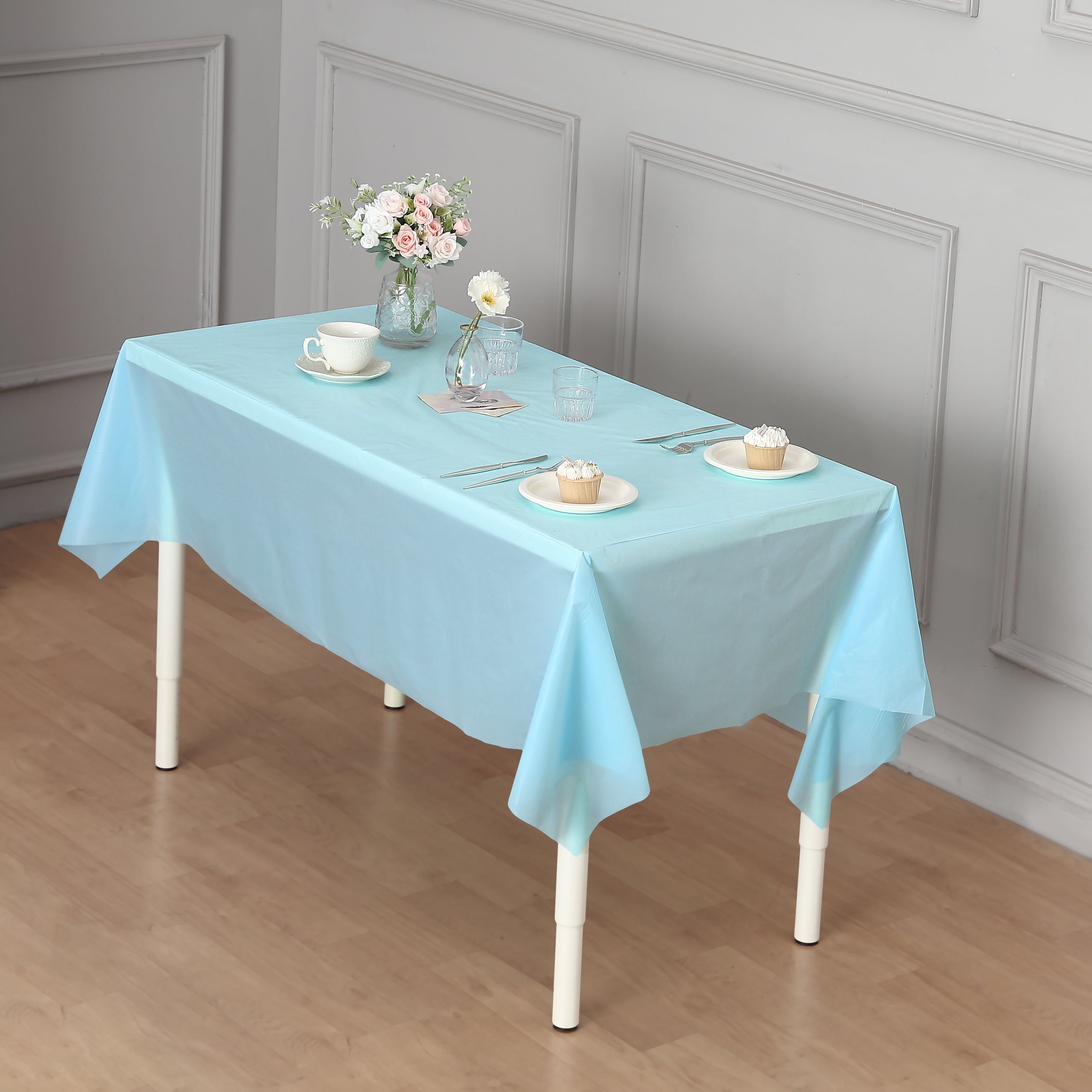 Craft And Party, 54" X 100 Ft. Plastic Table Cover Roll for Party ...