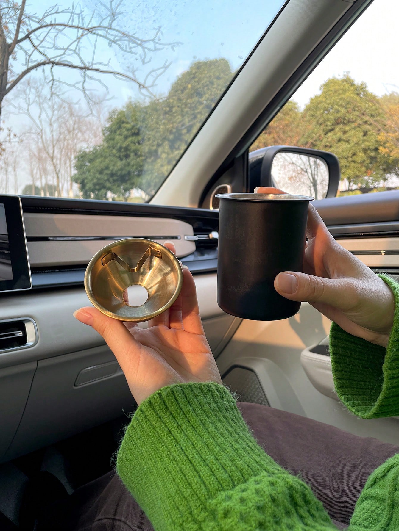 1pc Car Ashtray With Lid, Home Ashtray, Anti-Flying Ash Anti-Shock Mesh ...