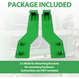 Kojem Tractor Loader Quick Tach Weld-On Mounting Brackets, John Deere ...
