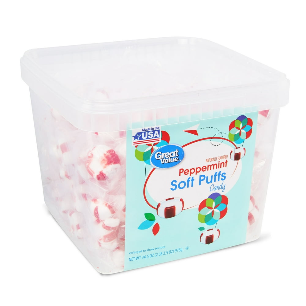 Great Value Peppermint Soft Puffs Candy, 34.5 oz - Walmart.com ...