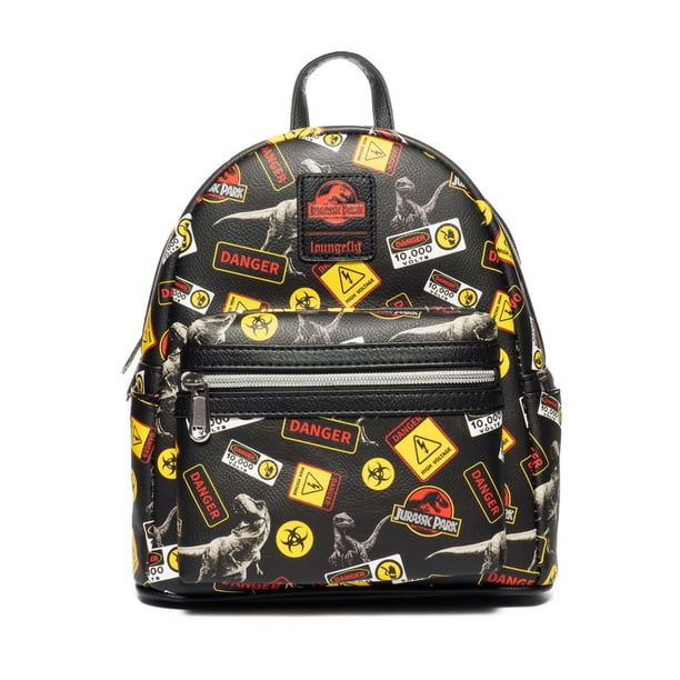 Loungefly Jurassic Park Warning Signs Mini Backpack - Walmart.com