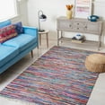 SAFAVIEH Rag Dania Striped Cotton Area Rug, Multi, 5' x 8' - Walmart.com