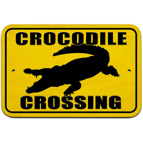 Crocodile Crossing Sign - Walmart.com